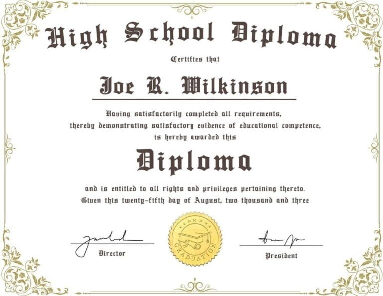 High School Diploma Online | DigiTemplateStudio
