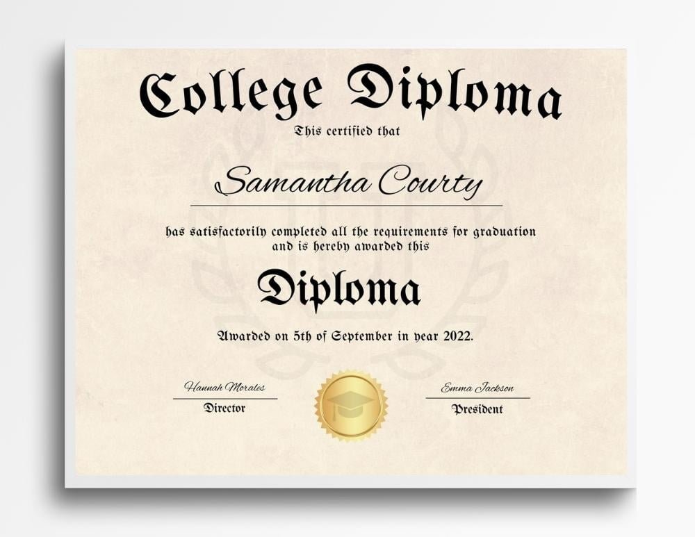 Bachelor's degree diploma | DigiTemplateStudio