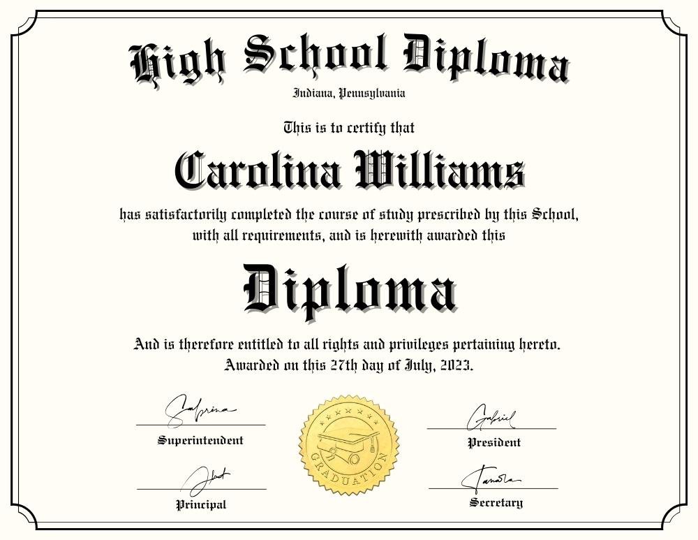 Printable High School Diploma For Homeschools Printable High School Diploma For Homeschools