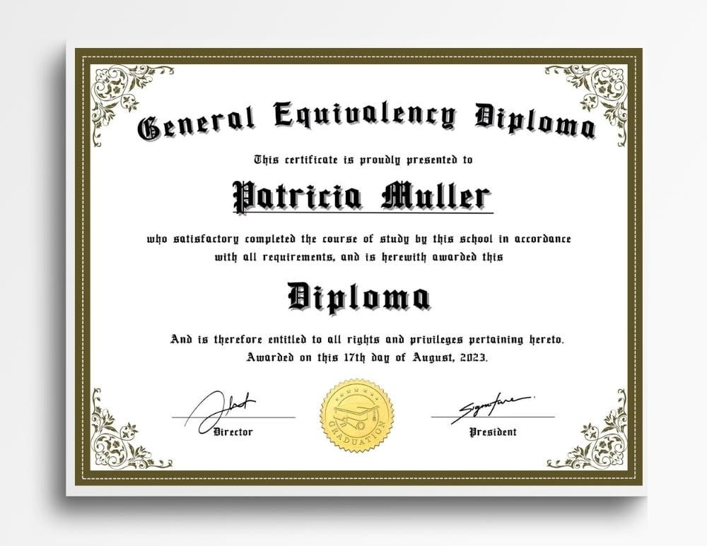 Ged General Education Diploma | DigiTemplateStudio