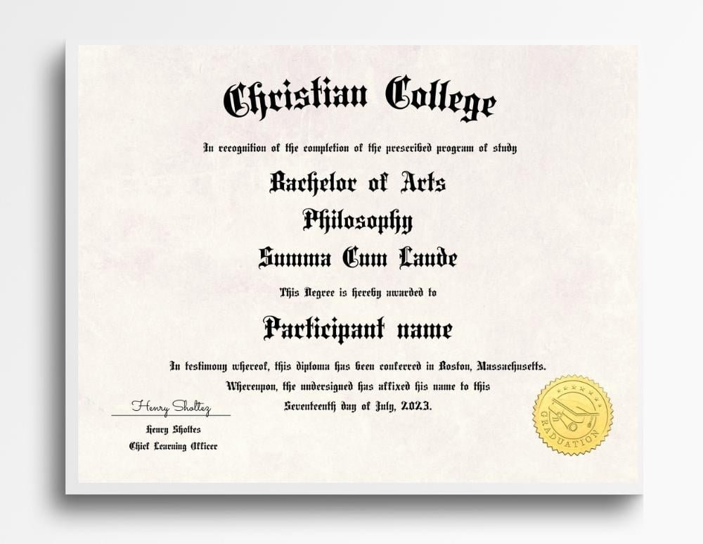 Online Diploma Maker | College Diploma Template