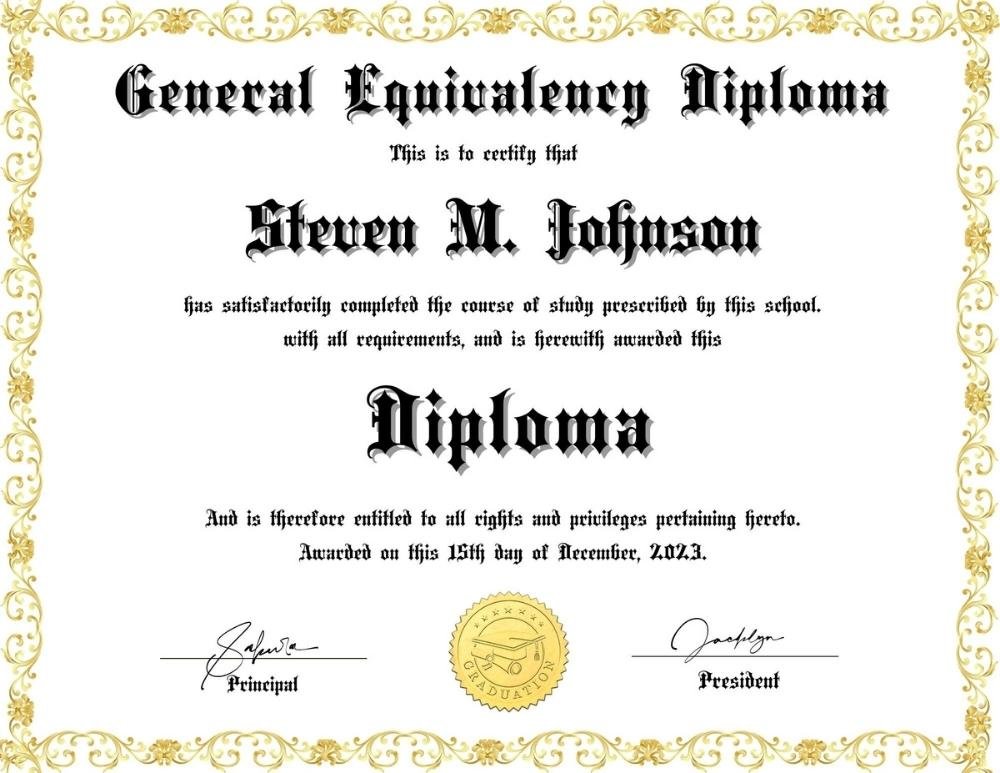 Graduation diploma printable | GED Diploma Template