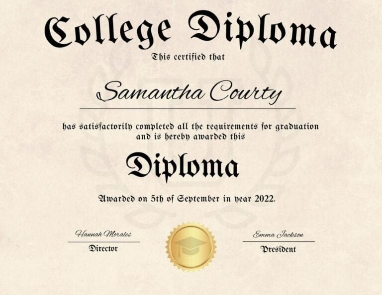 Bachelor's degree diploma | DigiTemplateStudio