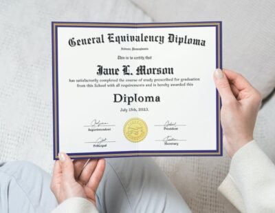 GED Diploma Template | Graduation Certificate