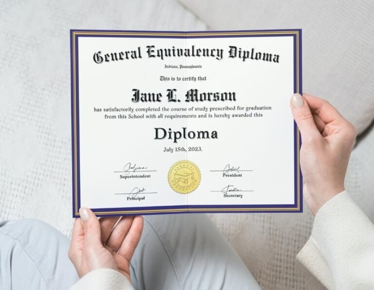 GED Diploma Template | Graduation Certificate