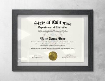 GED Diploma Certificate | Online Diploma Maker
