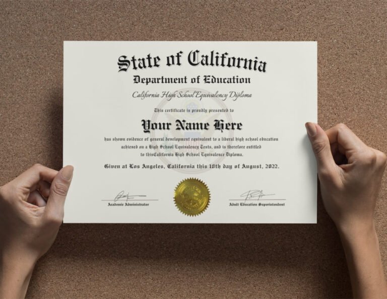 GED Diploma Certificate | Online Diploma Maker