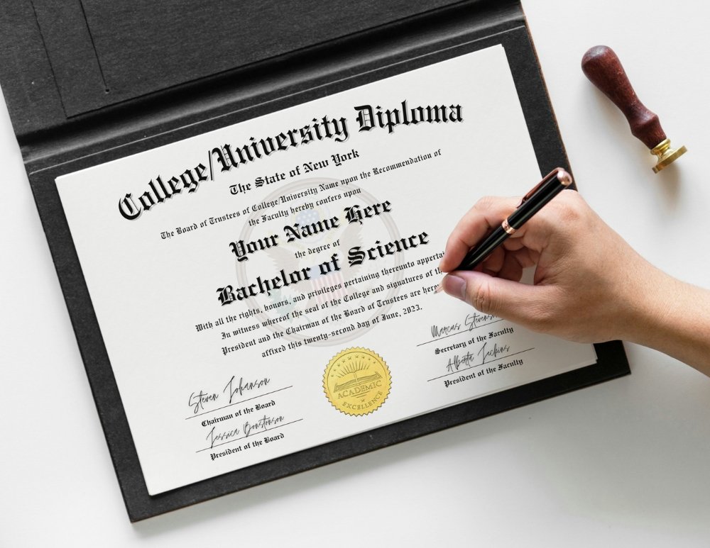 University Diploma Template | Custom Diploma Certificate