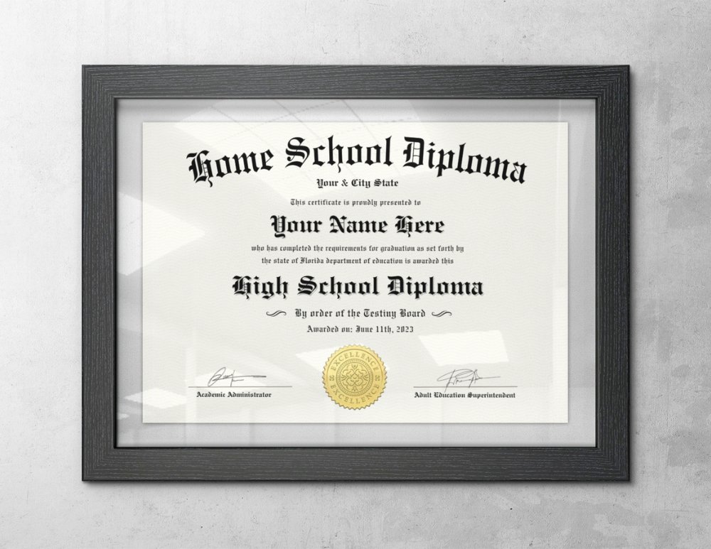 HomeSchool Diploma Template | Available instantly after purchase!