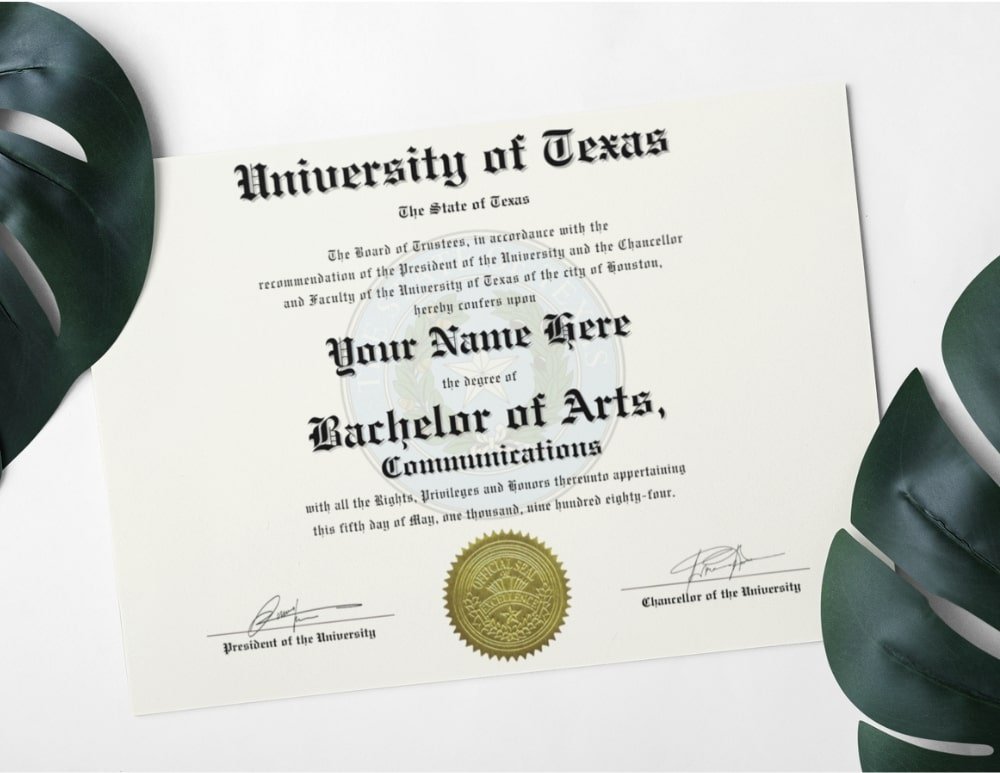 California University Diploma Template | Diploma Maker Online