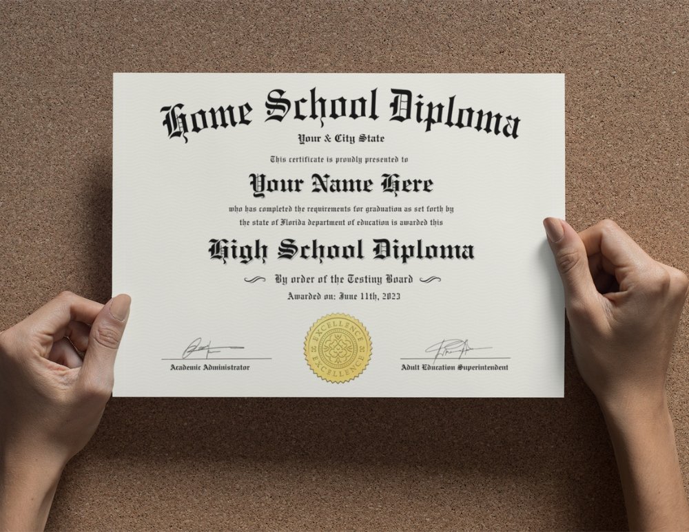HomeSchool Diploma Template | Available instantly after purchase!