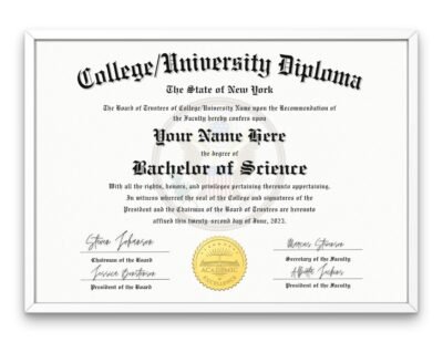 University Diploma Template | Custom Diploma Certificate