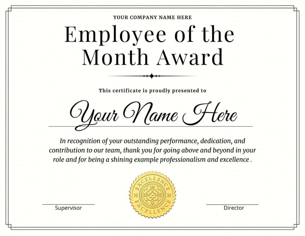 Custom Certificate Template |Instant Download