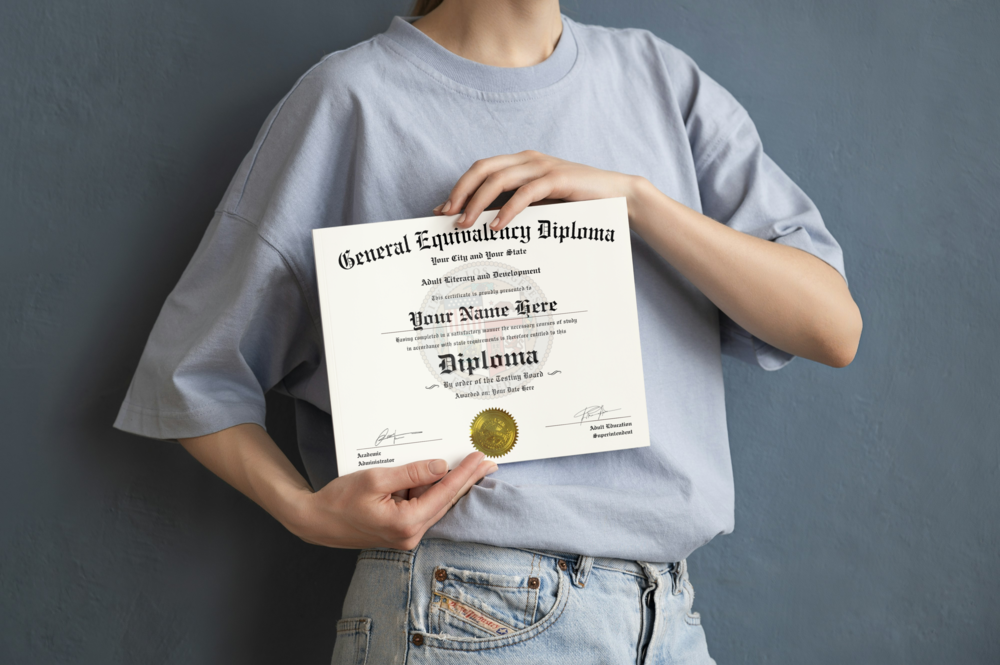 Los Angeles GED Diploma Template | Instant Download