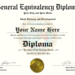 California GED Diploma Template | Instant download