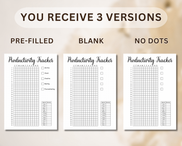 Productivity Tracker | digitemplatestudio